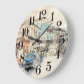 reloj de pared de La Habana, Cuba Large Clock | Zazzle