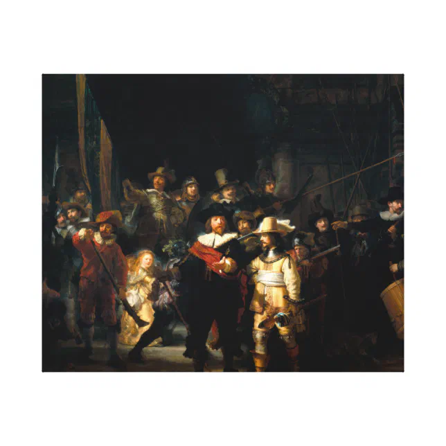 Rembrandt The Night Watch Canvas Print | Zazzle