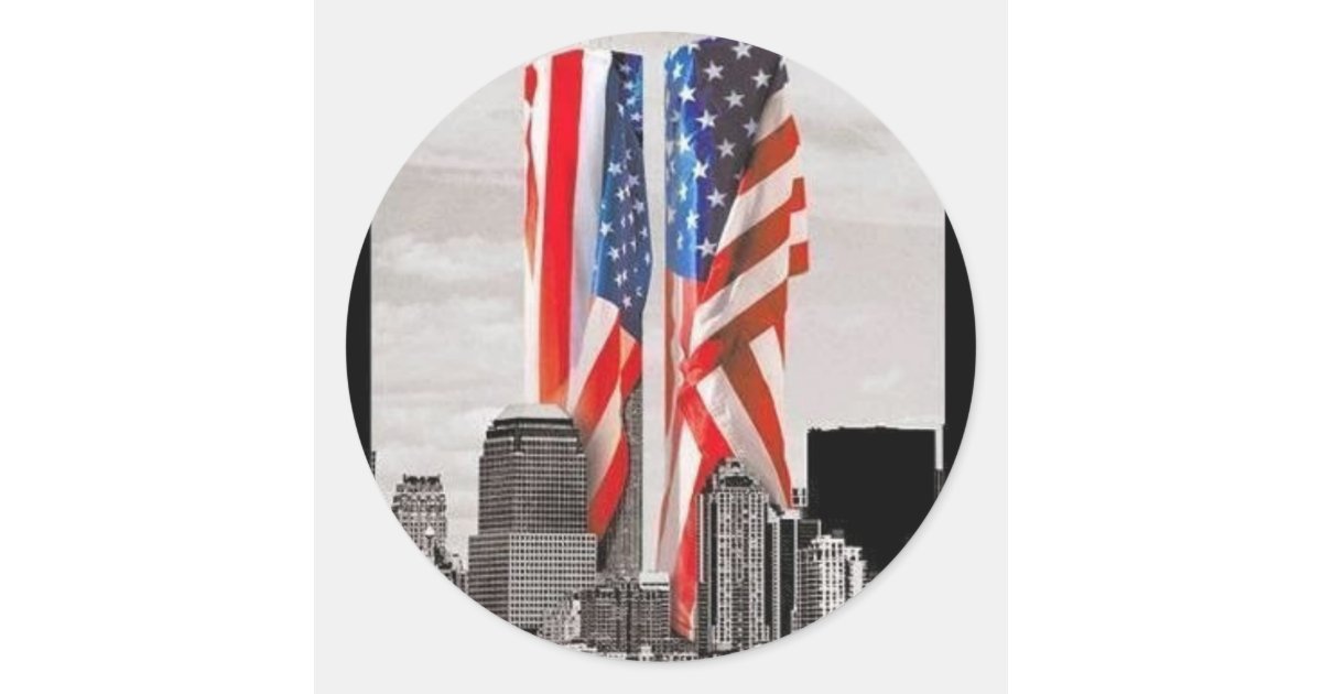 Remember 9/11 classic round sticker | Zazzle