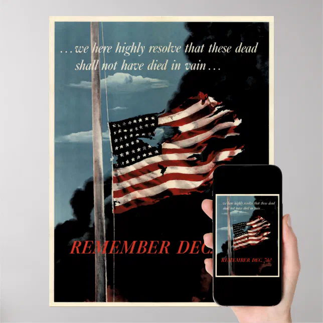 Remember December 7th Poster | Zazzle