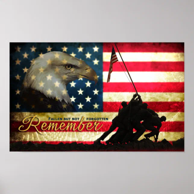 Remember...Fallen but not forgotten Poster | Zazzle