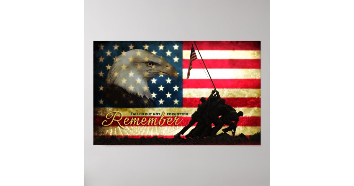Remember...Fallen but not forgotten Poster | Zazzle