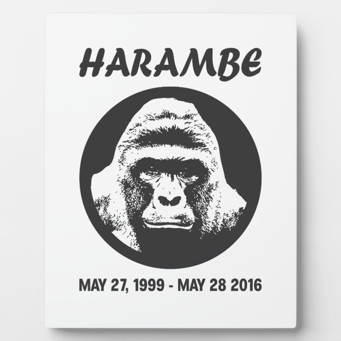 Remember Harambe Plaque | Zazzle.com