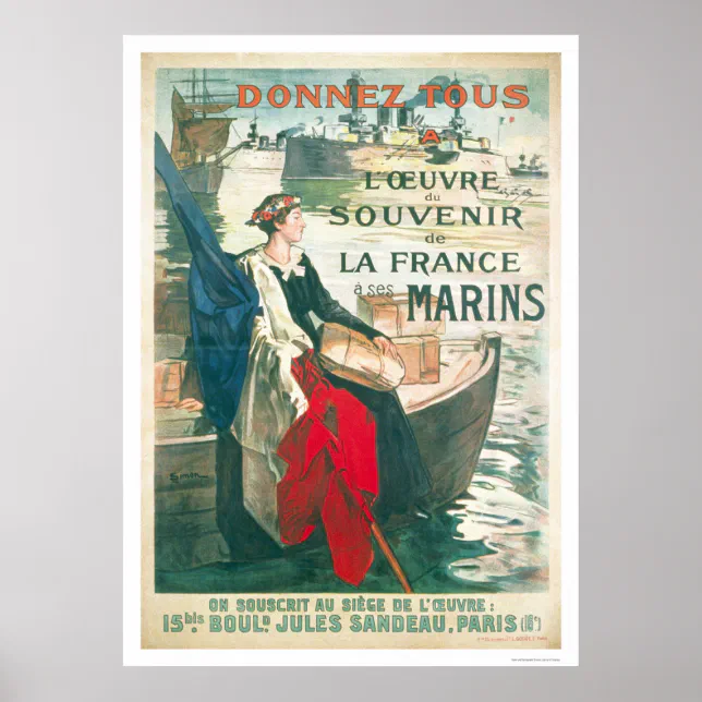 Remember our French Sailors - French Poster | Zazzle
