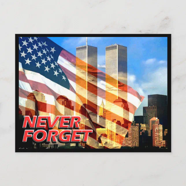 Remember The September 11, 2001 Terrorist Attacks Postcard | Zazzle