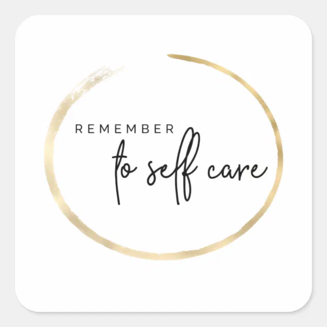 Remember To Self Care Stickers | Zazzle