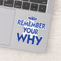 Remember your Why Inspirational Reminder Sticker | Zazzle