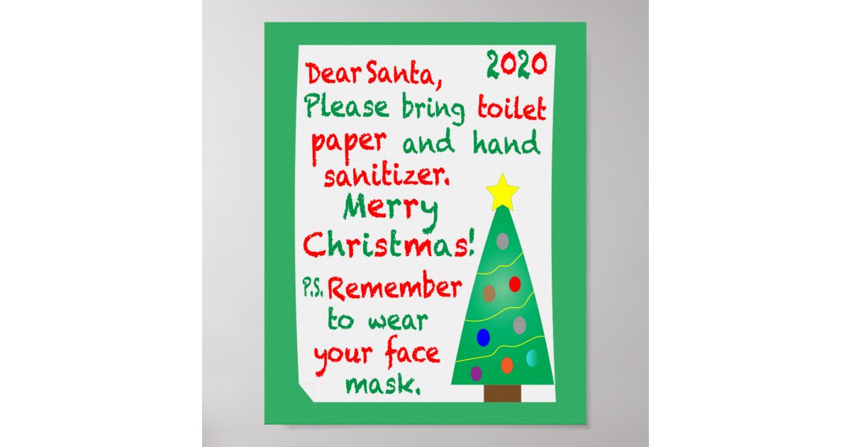 Remembering 2020 Christmas Poster | Zazzle