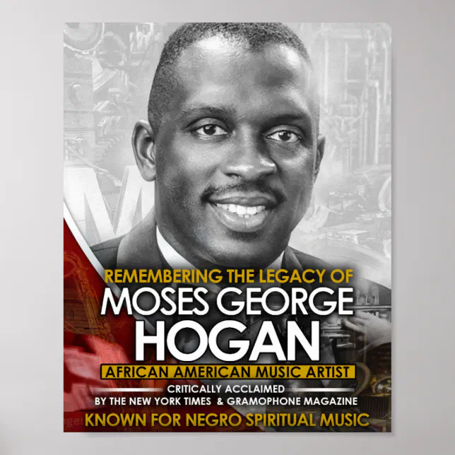 Remembering the Legacy of Moses Hogan Poster | Zazzle