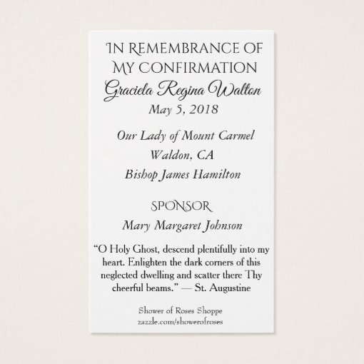 Remembrance Confirmation Crucifix Rose Holy Card - | Zazzle