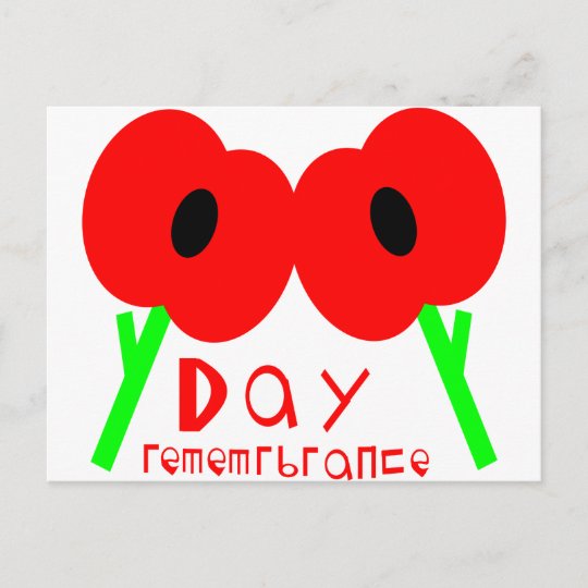 Remembrance Day, Armistice Day or Veterans Day Postcard | Zazzle.com