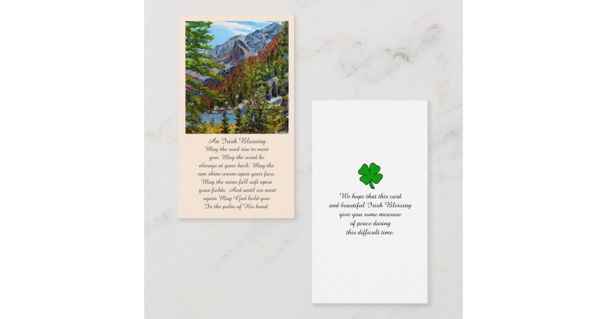 Remembrance Funeral Memorial Card | Zazzle