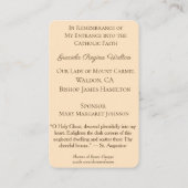 Remembrance Holy Cards Profession Faith RCIA (100) | Zazzle