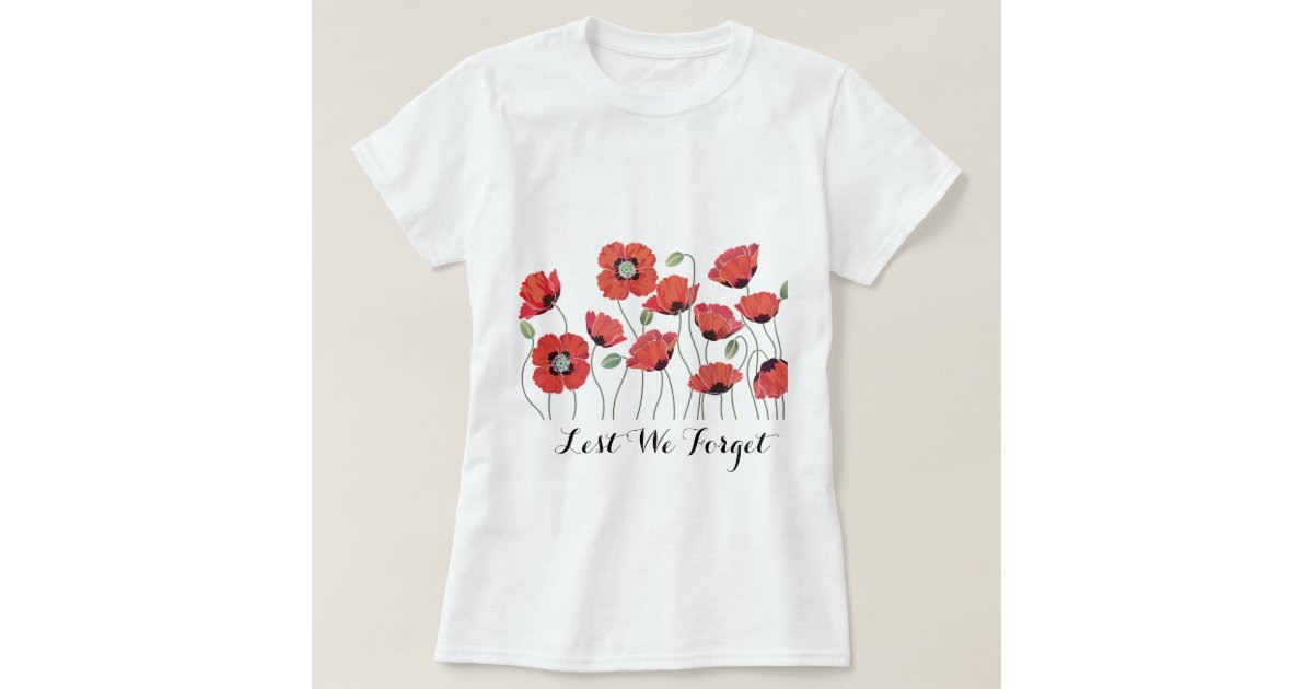 Remembrance Poppy T-Shirt | Zazzle