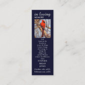 Remembrance Sympathy Cardinal Painting Prayer Calling Card | Zazzle