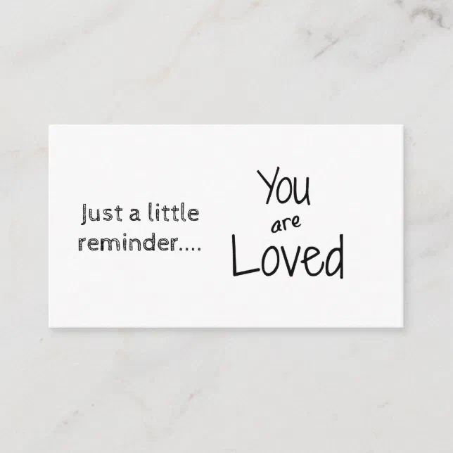 Reminder Encourage Cards You are Loved | Zazzle