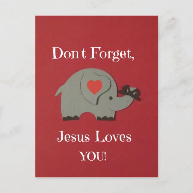 Reminder for children that Jesus loves them! Postcard | Zazzle