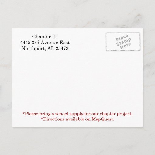 Reminder Post card5 Invitation Postcard | Zazzle