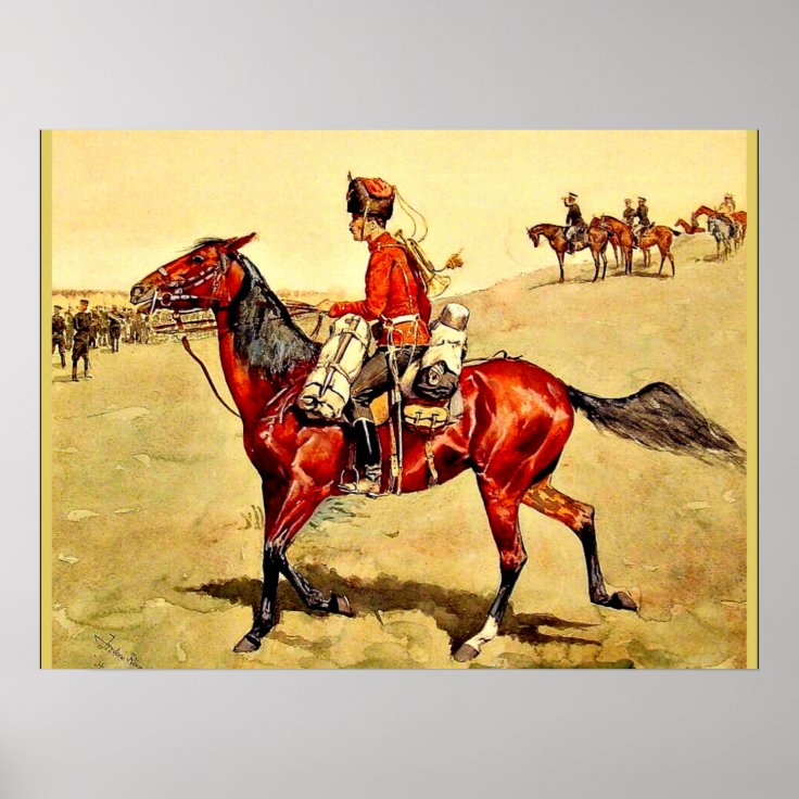 Remington - Hussar Russian Guard Corps Poster | Zazzle