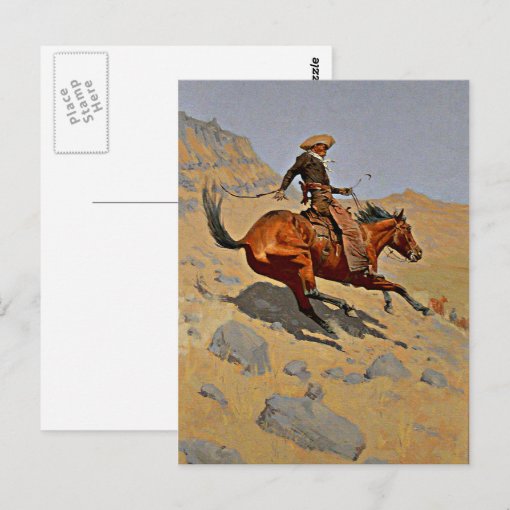Remington - The Cowboy, 1902 Postcard | Zazzle