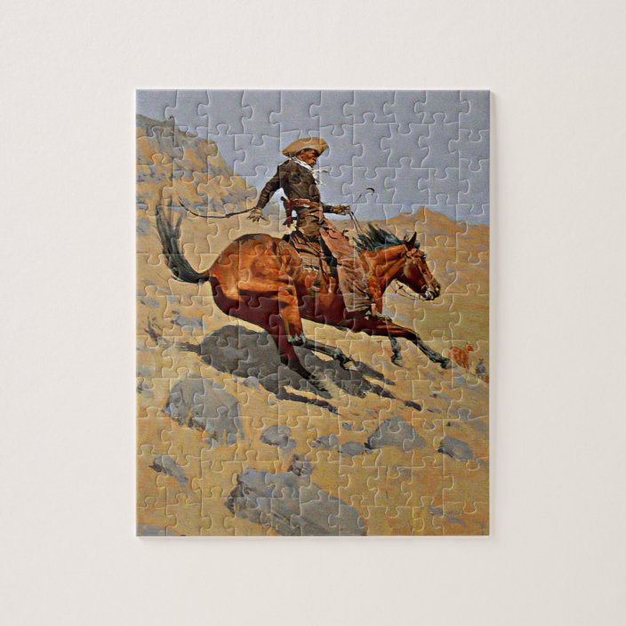 Remington- The Cowboy Jigsaw Puzzle | Zazzle.com