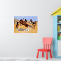 Remington - Turn Him Loose, Bill - Cowboy art Poster | Zazzle