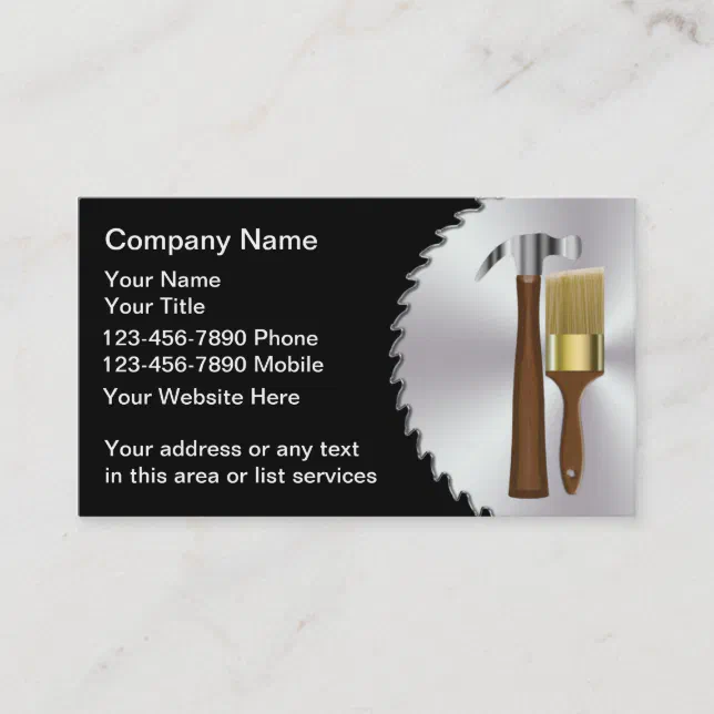 Remodeling Business Card | Zazzle