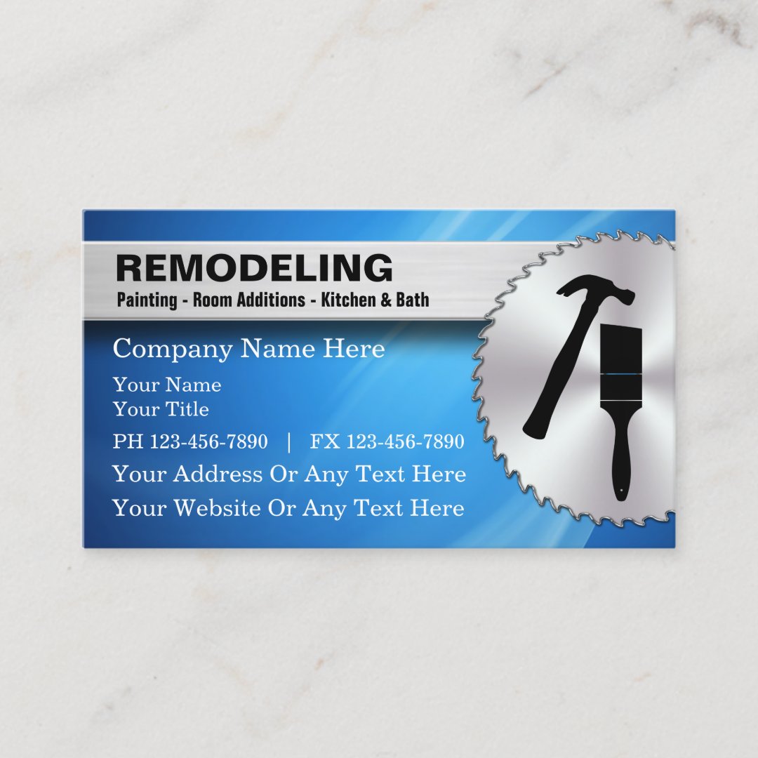 Remodeling Business Cards | Zazzle