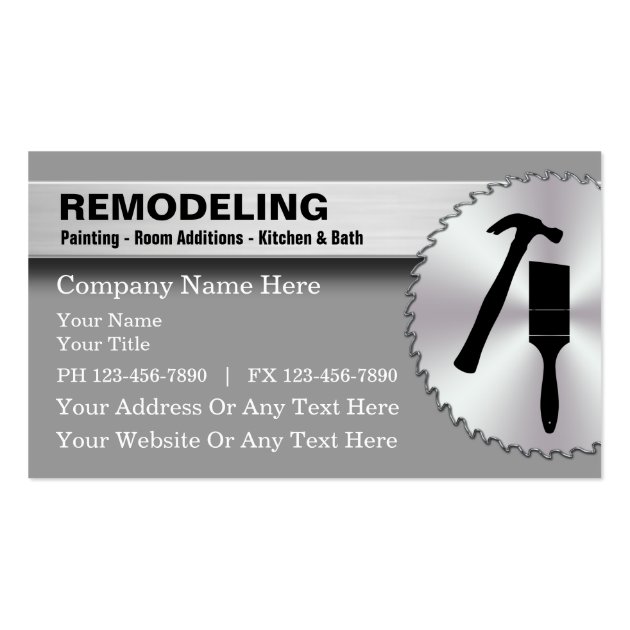 Remodeling Business Cards