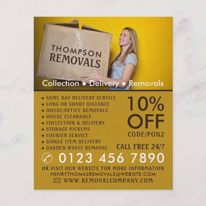 Removal Box, Removal Company Advertising Flyer | Zazzle.com