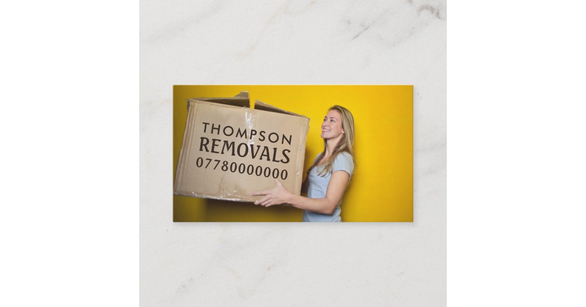 Removal Box, Removal Company Business Card | Zazzle