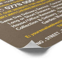 Removal Man House Design, Removal Company Advert Poster | Zazzle