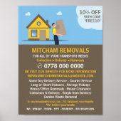 Removal Man House Design, Removal Company Advert Poster | Zazzle