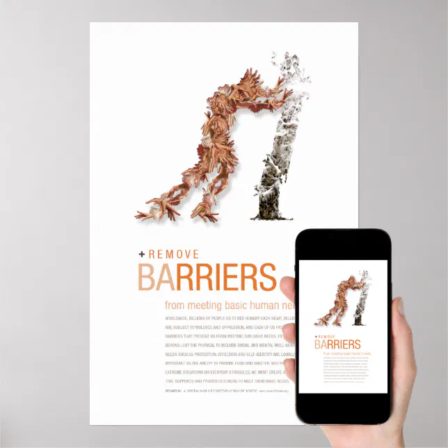 Remove Barriers: Sustainability Principle Poster | Zazzle