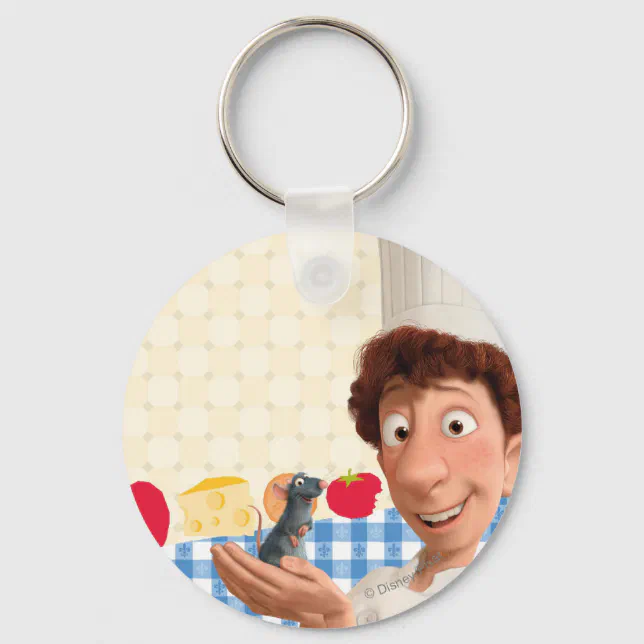 Remy and Linguine Keychain | Zazzle