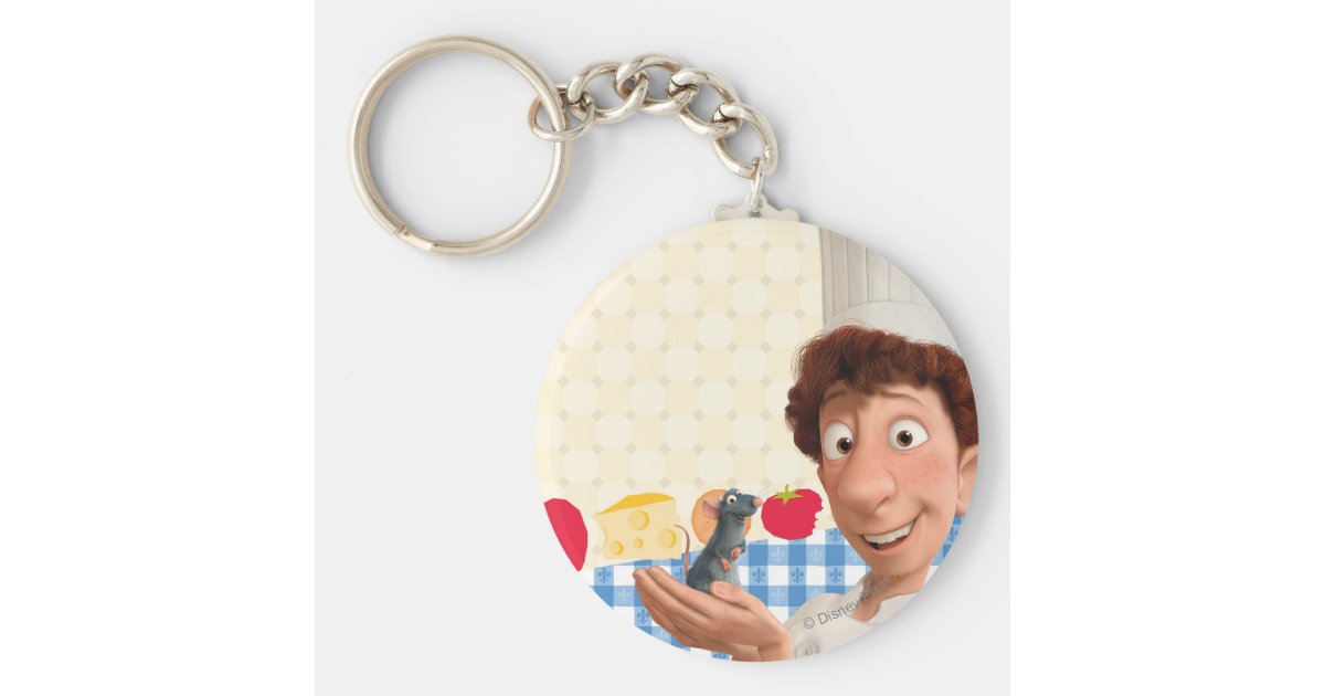 Remy and Linguine Keychain | Zazzle.com