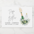 REMY Poppin Bottles Baby Shower Mini Sparkling Wine Label | Zazzle
