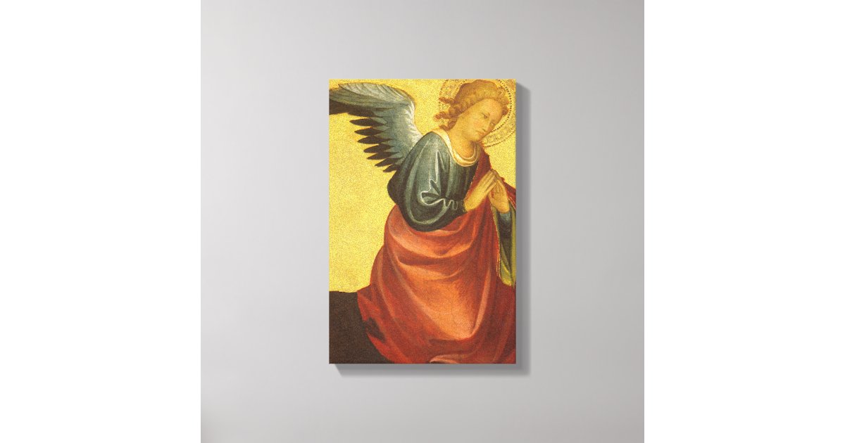Renaissance Angel by Master of the Bambino Vispo Canvas Print | Zazzle