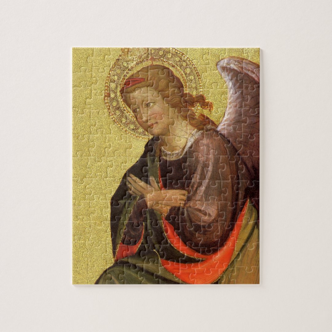 Renaissance Angel by Master of the Bambino Vispo Jigsaw Puzzle | Zazzle