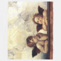 RENAISSANCE ANGELS Raffaello Sanzio,Winged Cherubs Fleece Blanket | Zazzle