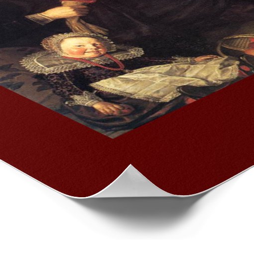 Renaissance family reunion fall portrait painting poster | Zazzle