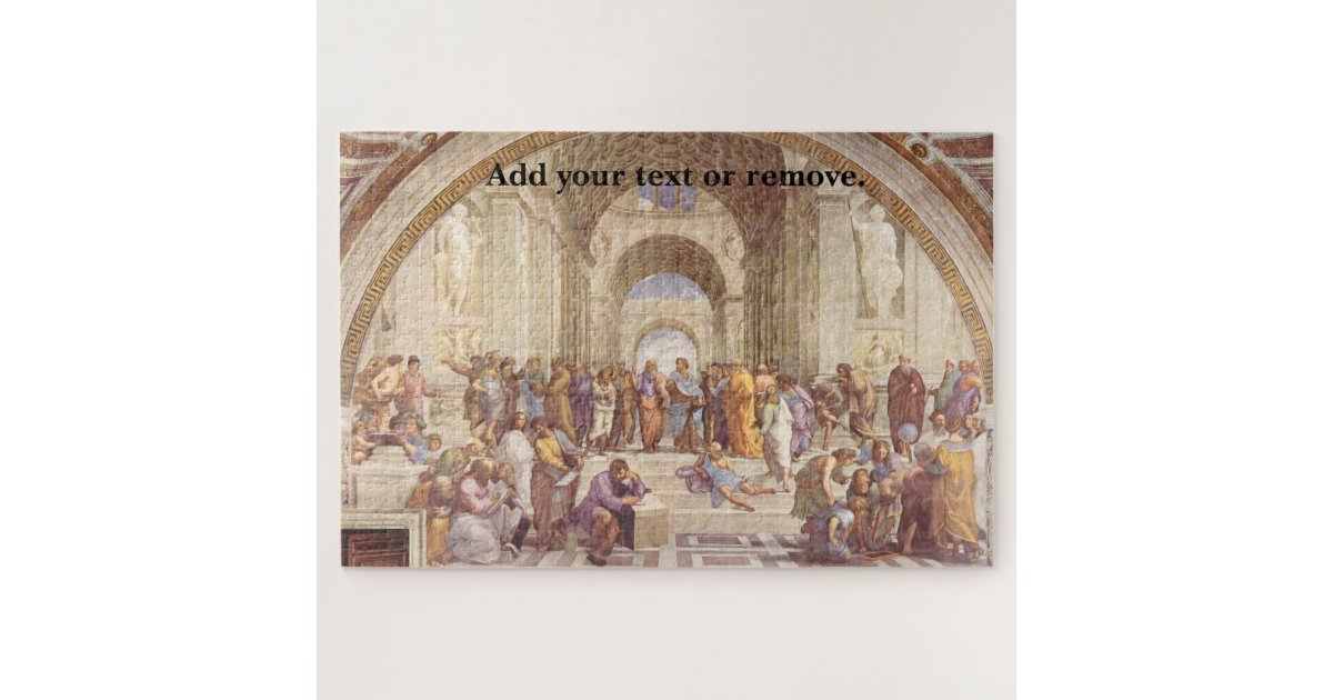 Renaissance fresco "School of Athens" by Raphael, Jigsaw Puzzle | Zazzle