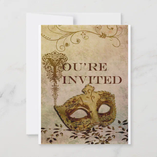 Renaissance Invitation Sepia | Zazzle