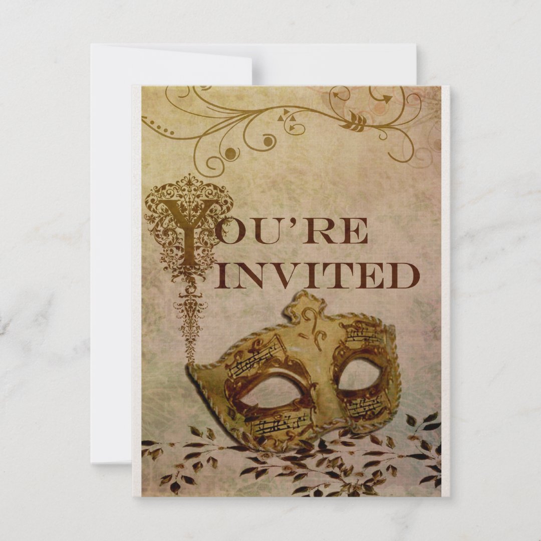 Renaissance Invitation Sepia | Zazzle