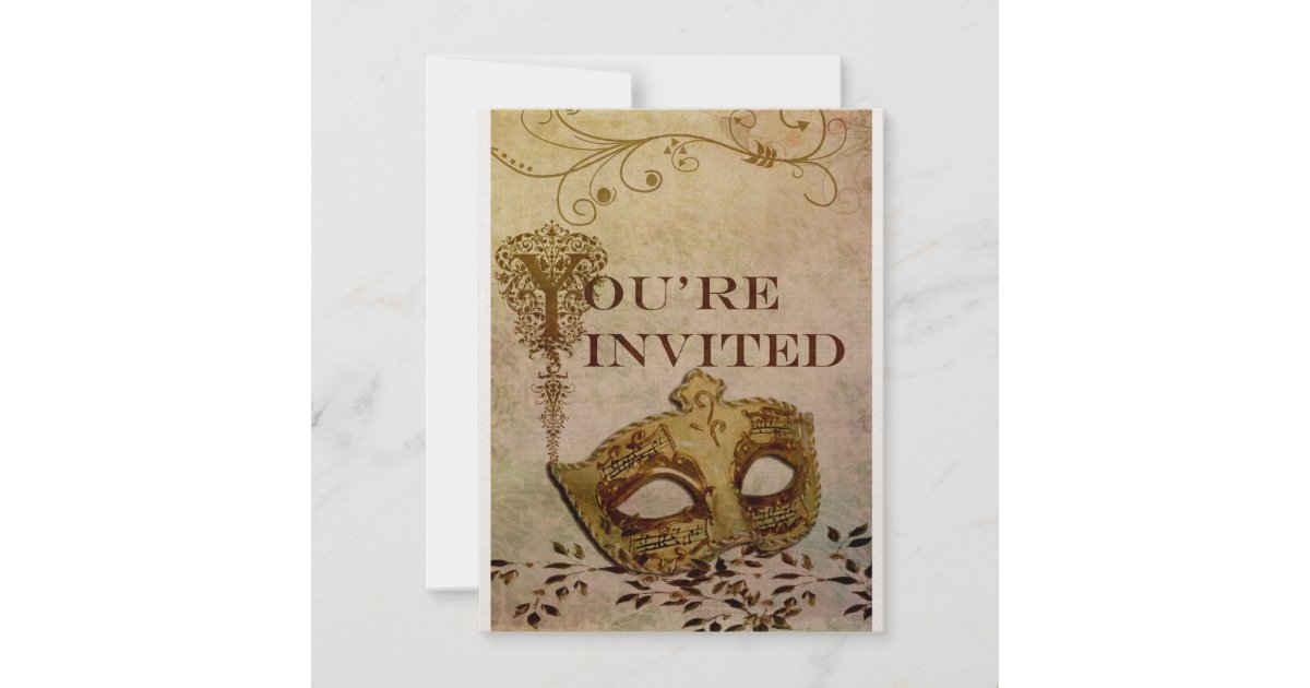 Renaissance Invitation Sepia | Zazzle