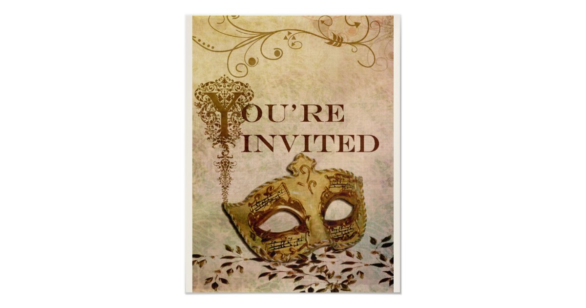 Renaissance Invitation Sepia | Zazzle.com