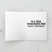 RENAISSANCE MAN CAT BIRTHDAY CARDS | Zazzle