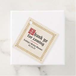 Renaissance Medieval Party Favor Tag | Zazzle