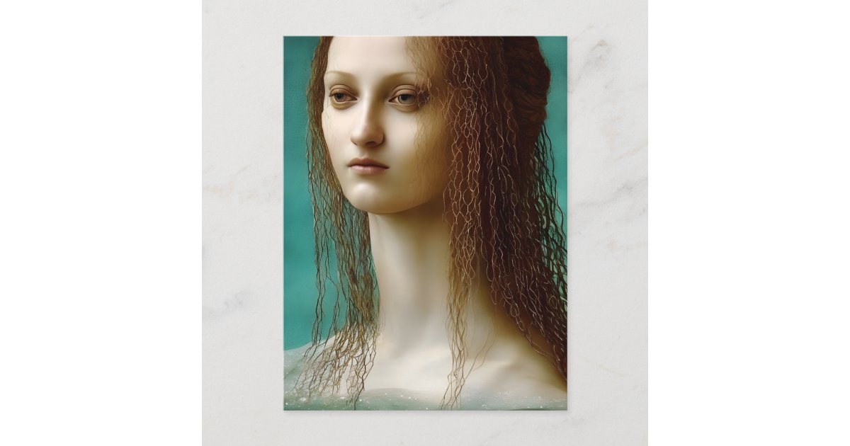 Renaissance Mermaid Postcard | Zazzle