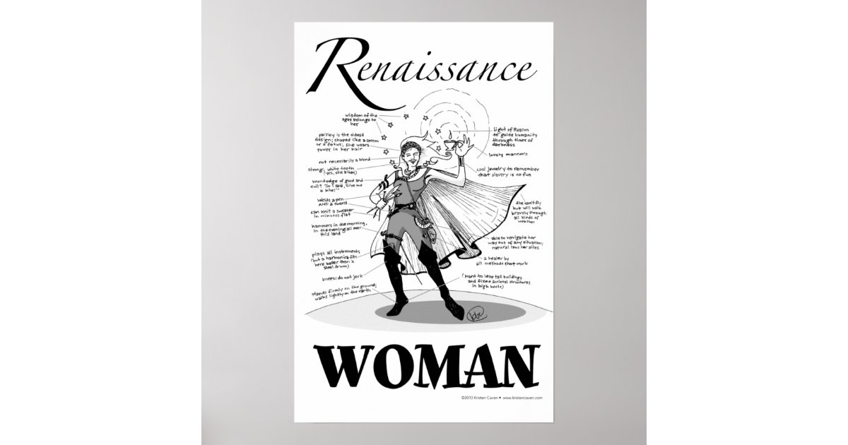 Renaissance Woman Poster | Zazzle